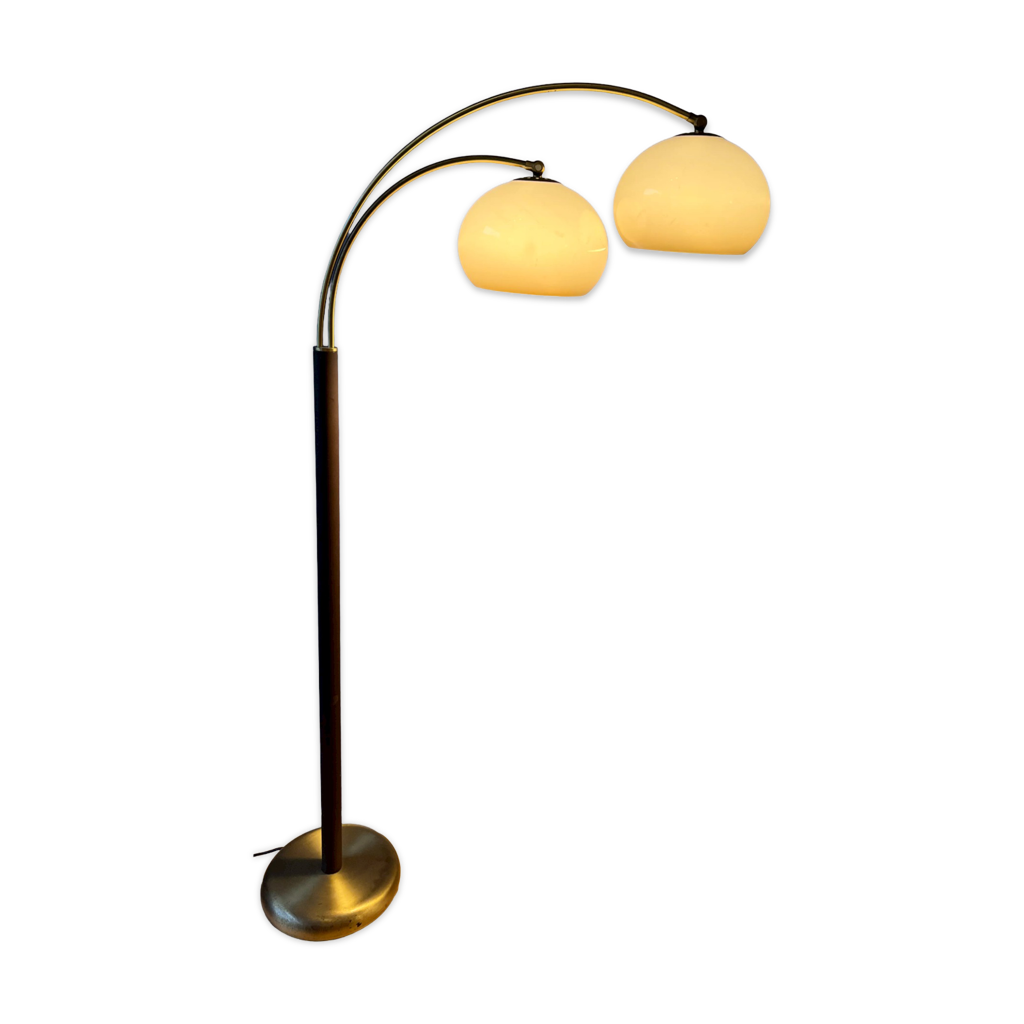 Lampadaire vintage Dijkstra double arc champignon | Selency
