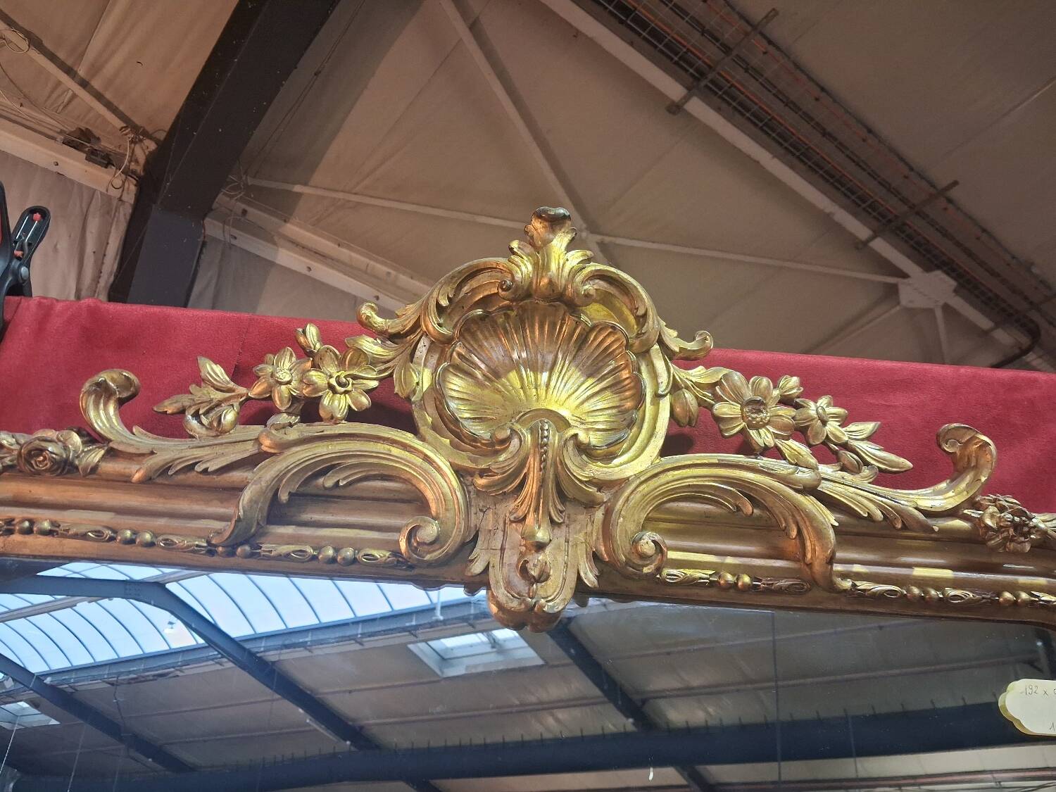 Miroir Louis Philippe fronton 192 x 94cm | Selency