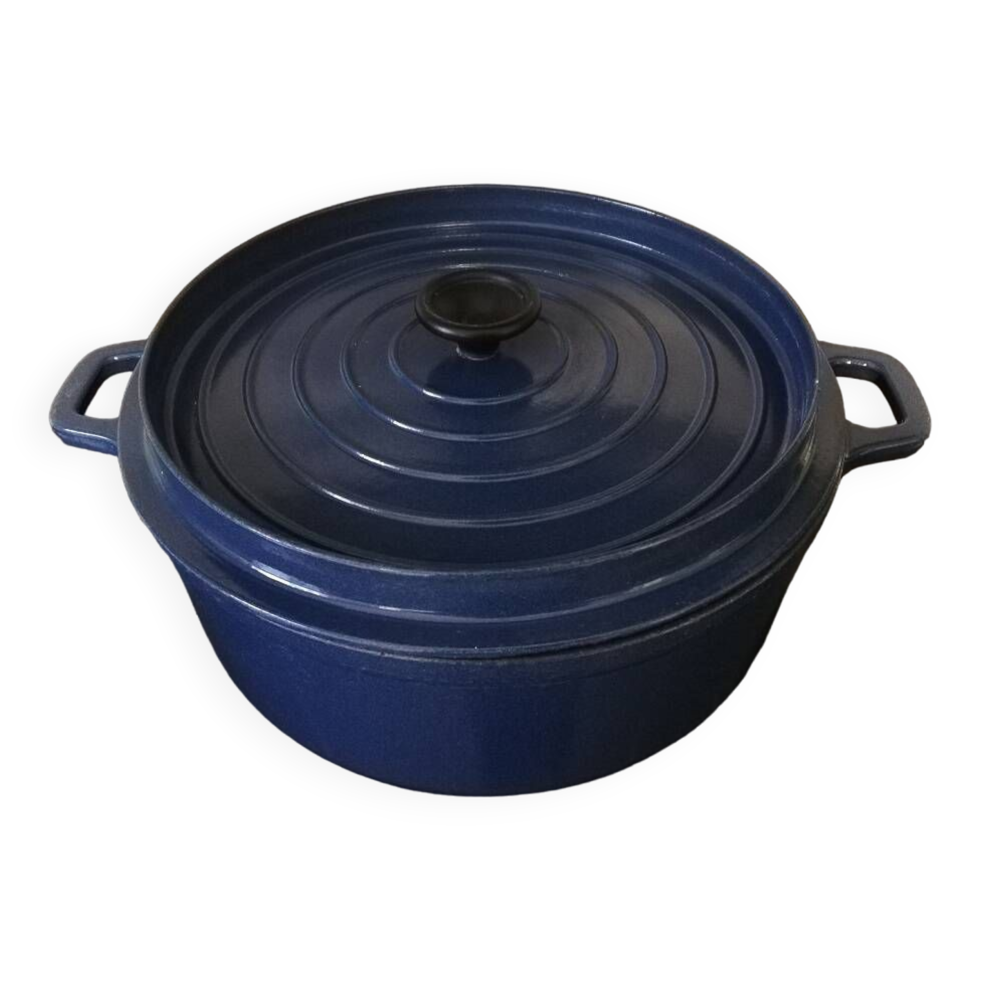 Cocotte fonte émaillée bleue | Selency