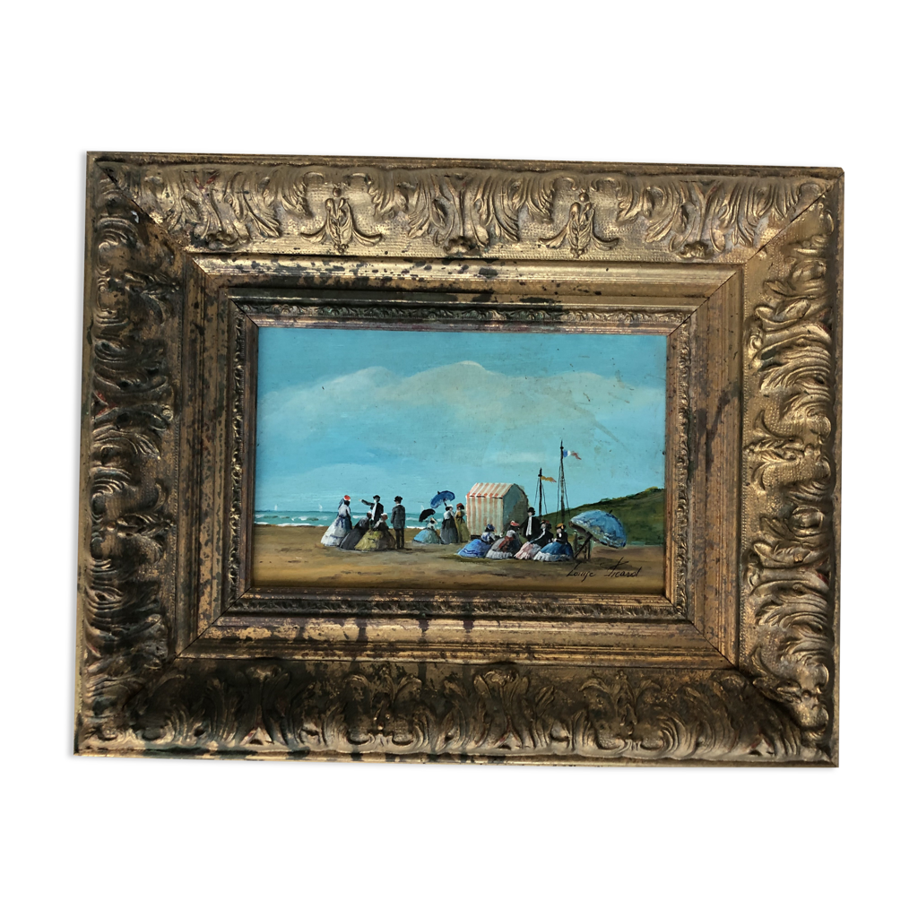 Tableau huile sur panneau | Selency