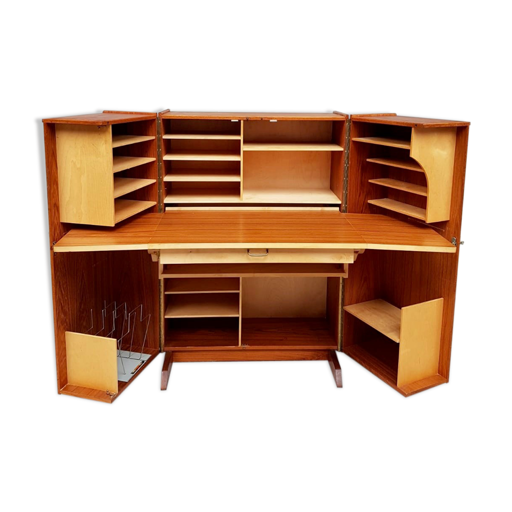 Bureau-boite norvégien du milieu du siècle par Pfeiffer | Selency