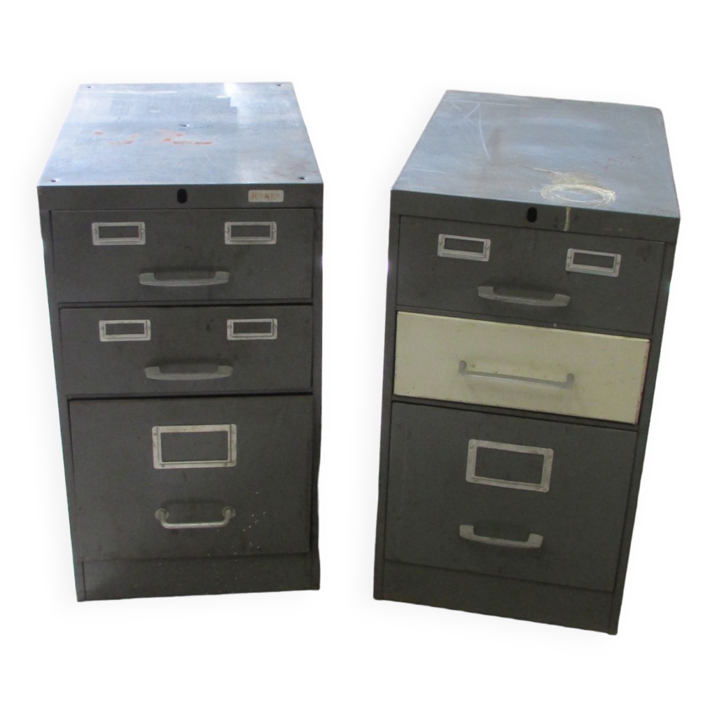 Lot de 2 casiers métalliques Ronéo | Selency