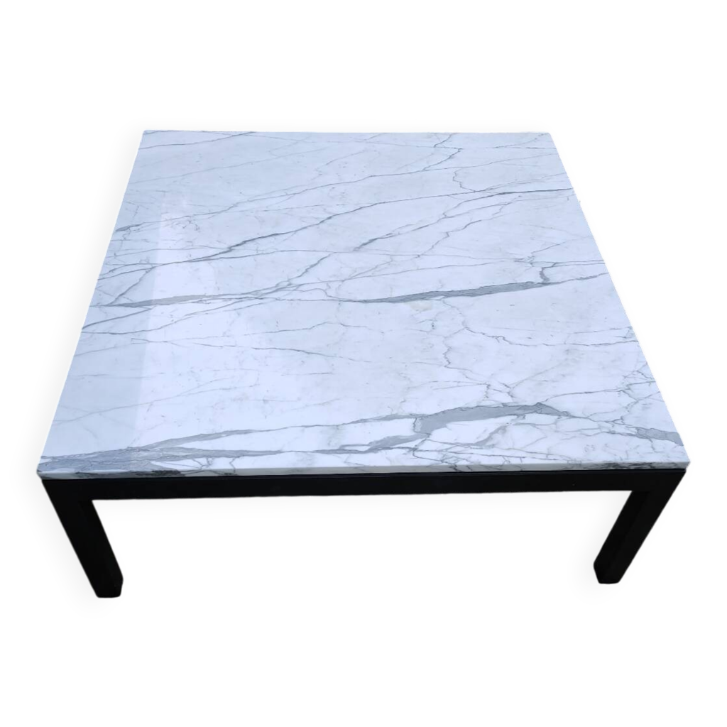 Large Carrara marble coffee table | Selency