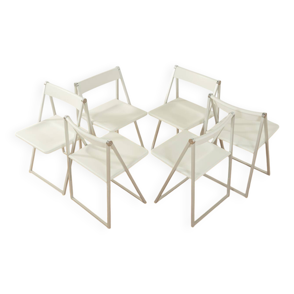 6 chaises pliantes Team Form AG par Interlübke, années 70 | Selency