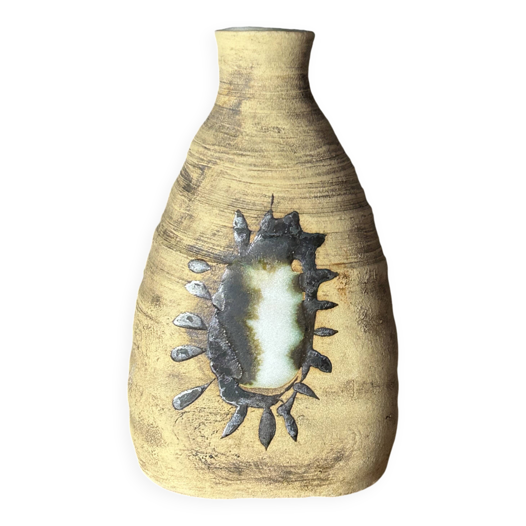 Madeleine Brault - Art brutaliste XXème - Poterie du Colombier - Vase ...