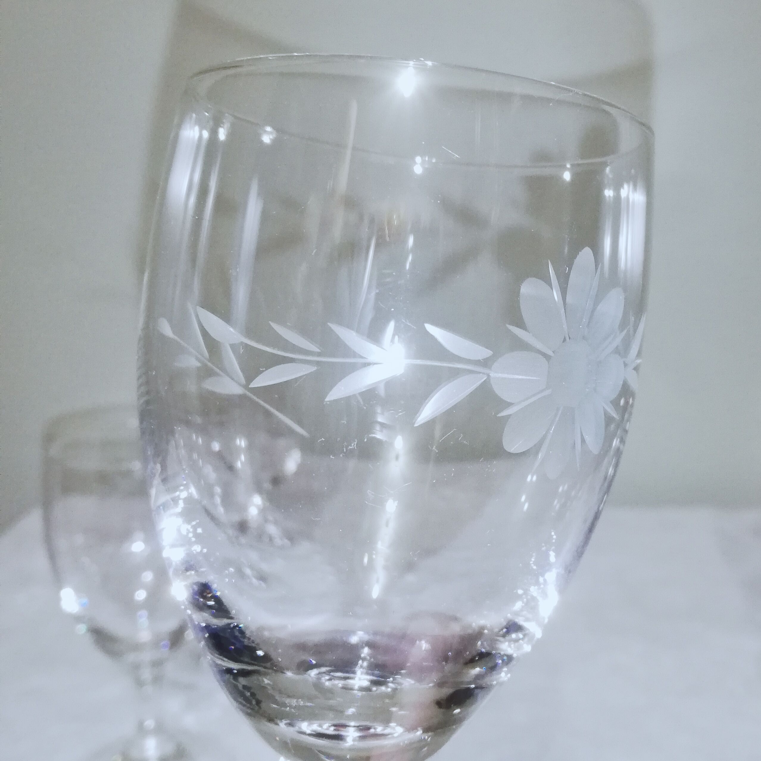 5 verres à vin 12cl en cristal | Selency