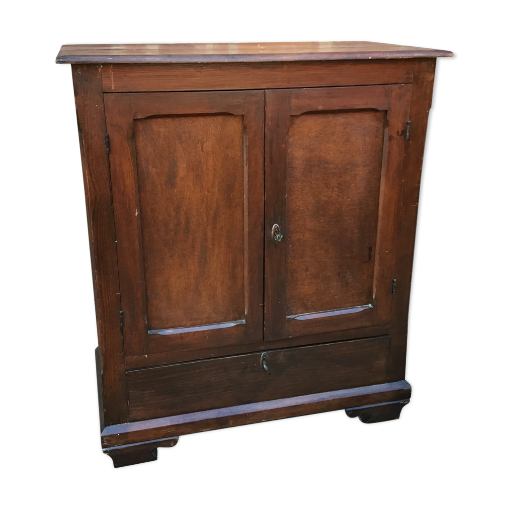 Buffet bas rustique sapin 1950 | Selency