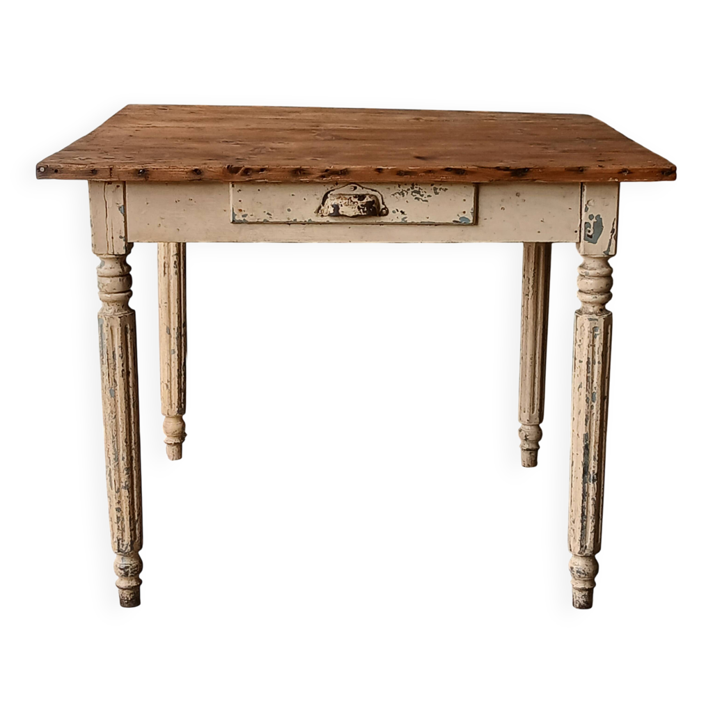 Table de ferme carre ancienne | Selency