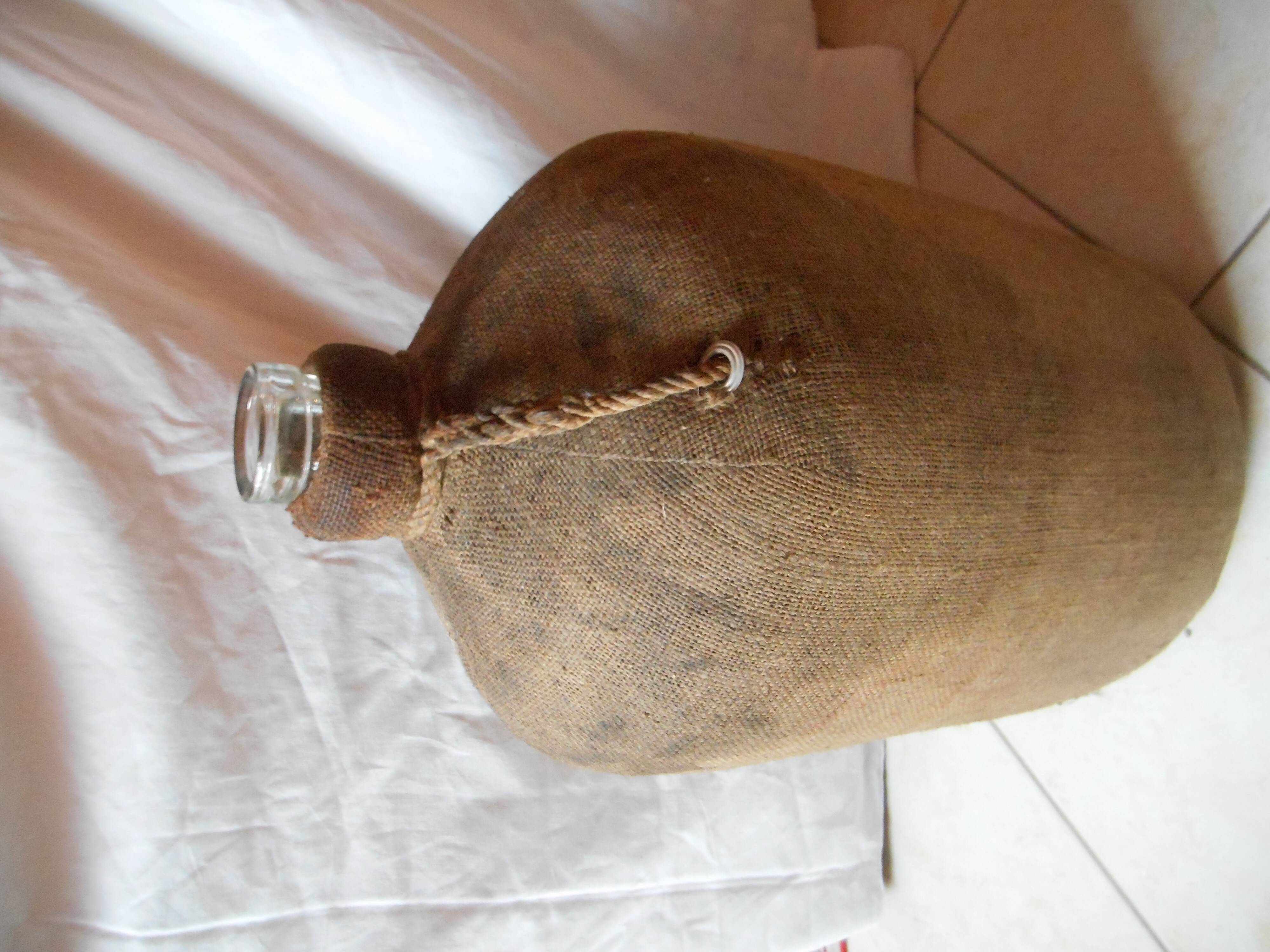 Bonbonne 25 litre ancienne toile de jute | Selency