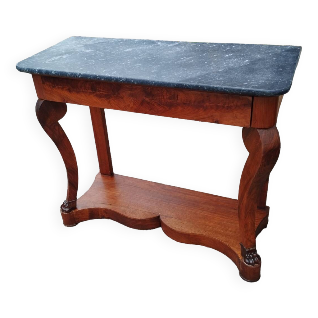 Console ancienne plateau marbre style louis xvi | Selency