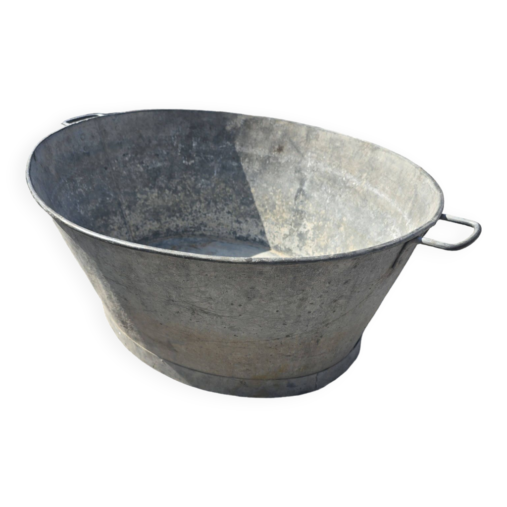 Ancienne bassine ou baignoire en zinc | Selency