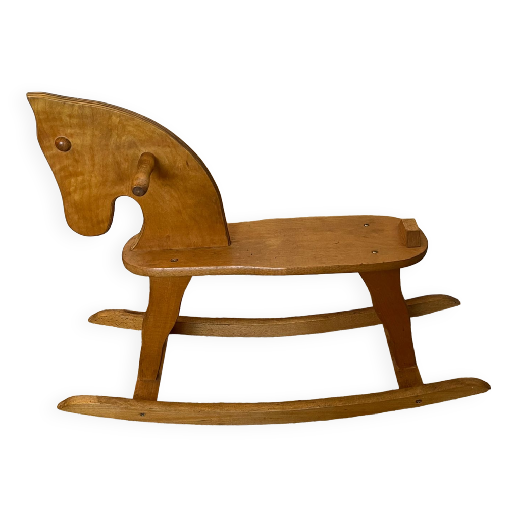 Cheval Bascule En Bois Ancien