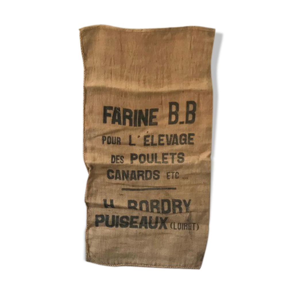 Sac en toile de jute 7 Farine b.b | Selency