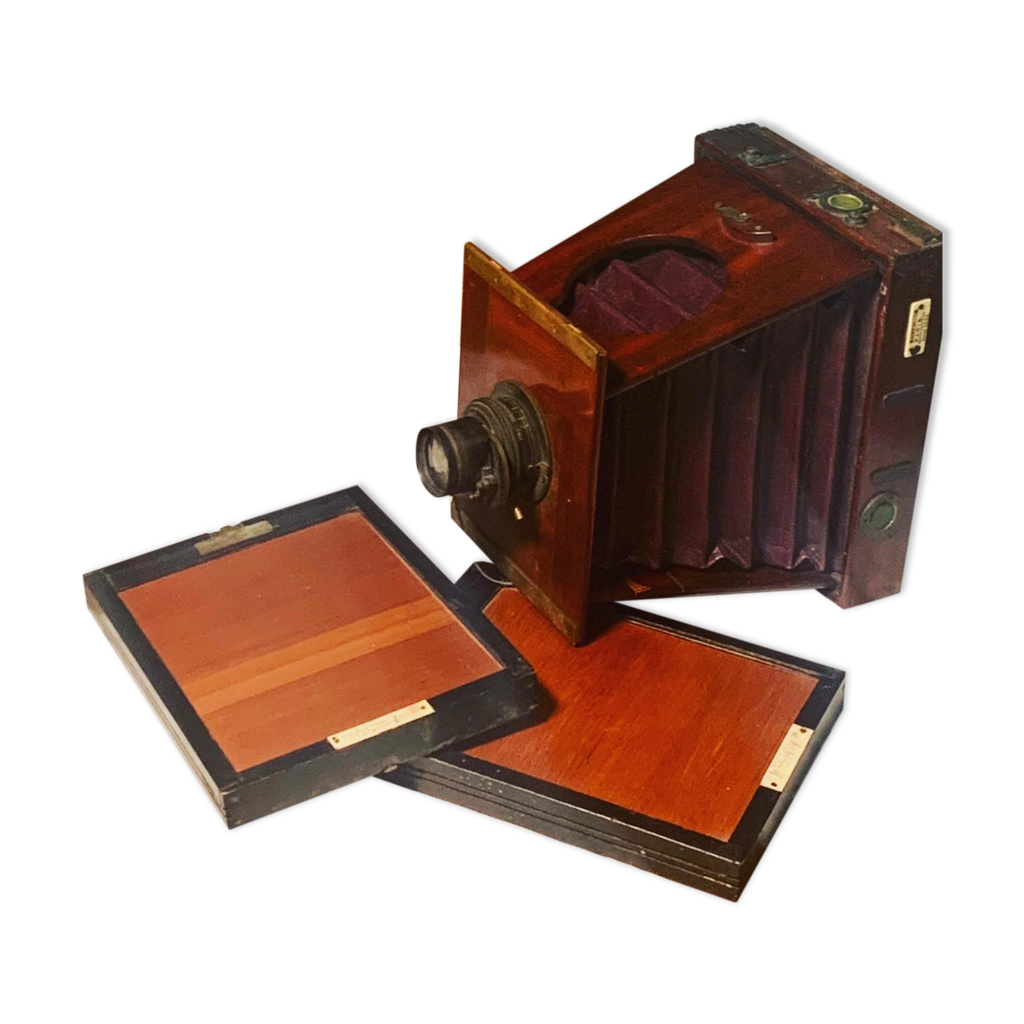 Chambre photographique mackenstein paris en bois et soufflet et deux ...