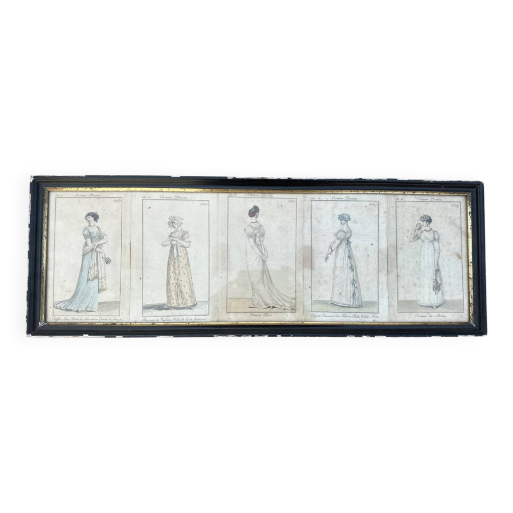 Cadre Gravures Mode Calendrier Républicain 1804-1805 | Selency
