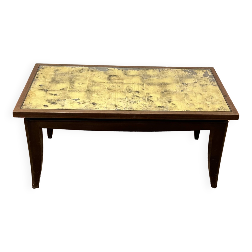 Table basse feuille d’or | Selency