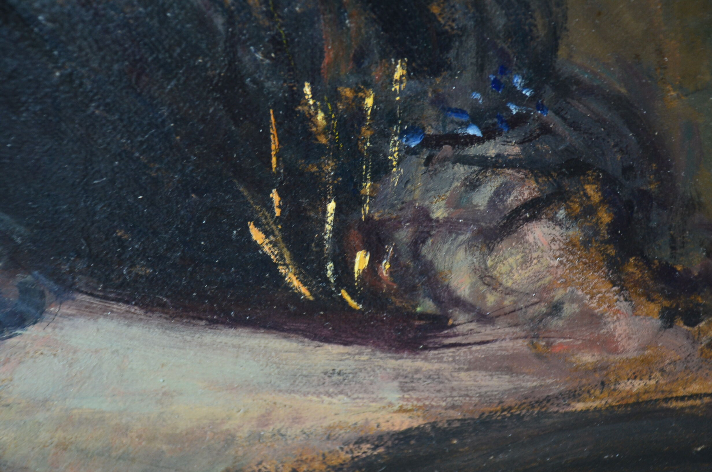 Portrait à l'huile d'une femme signé Joseph-Victor Roux-Champion 1905 ...