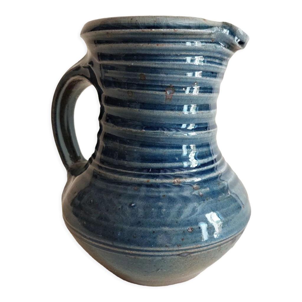 Pichet céramique XXème signature à identifier | Selency