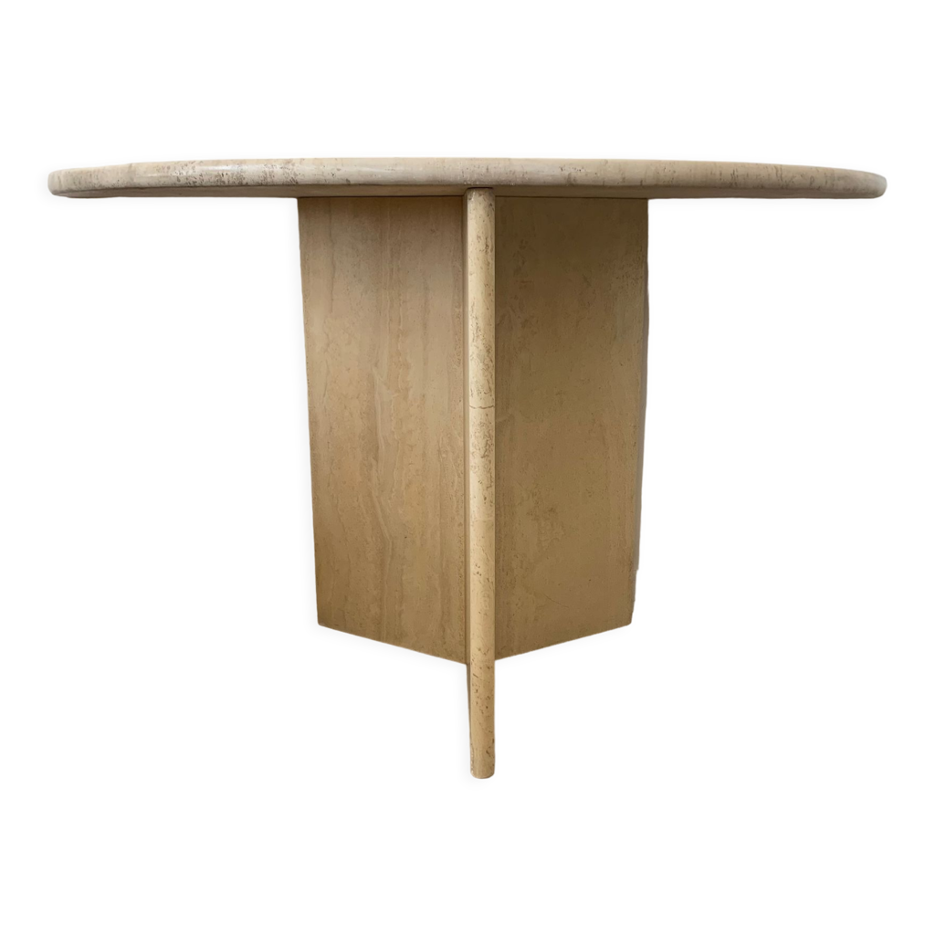 Console en travertin années 70 | Selency