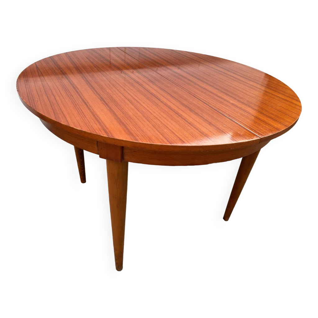 Table ronde extensible scandinave en teck | Selency