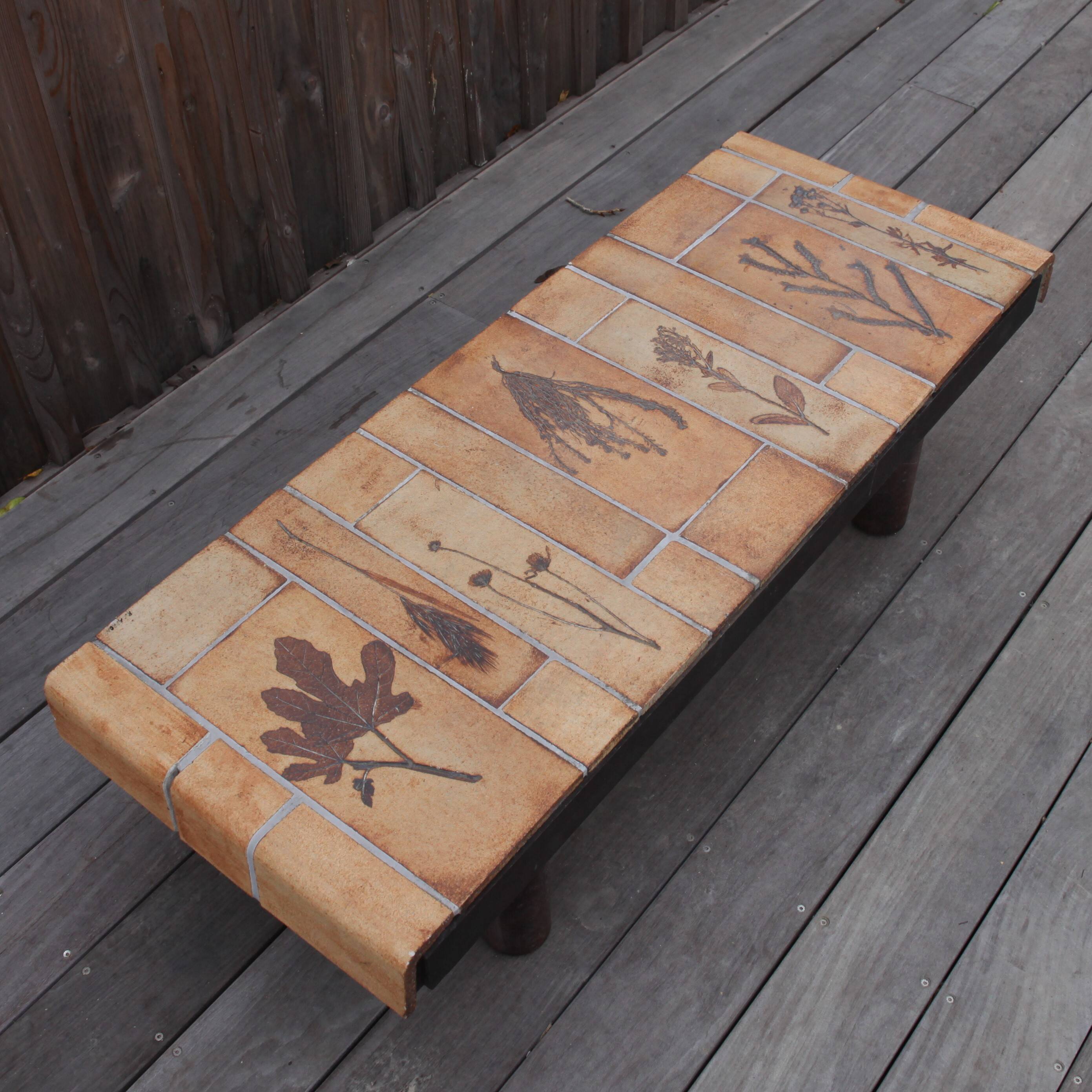 Table basse Herbier par Roger Capron | Selency