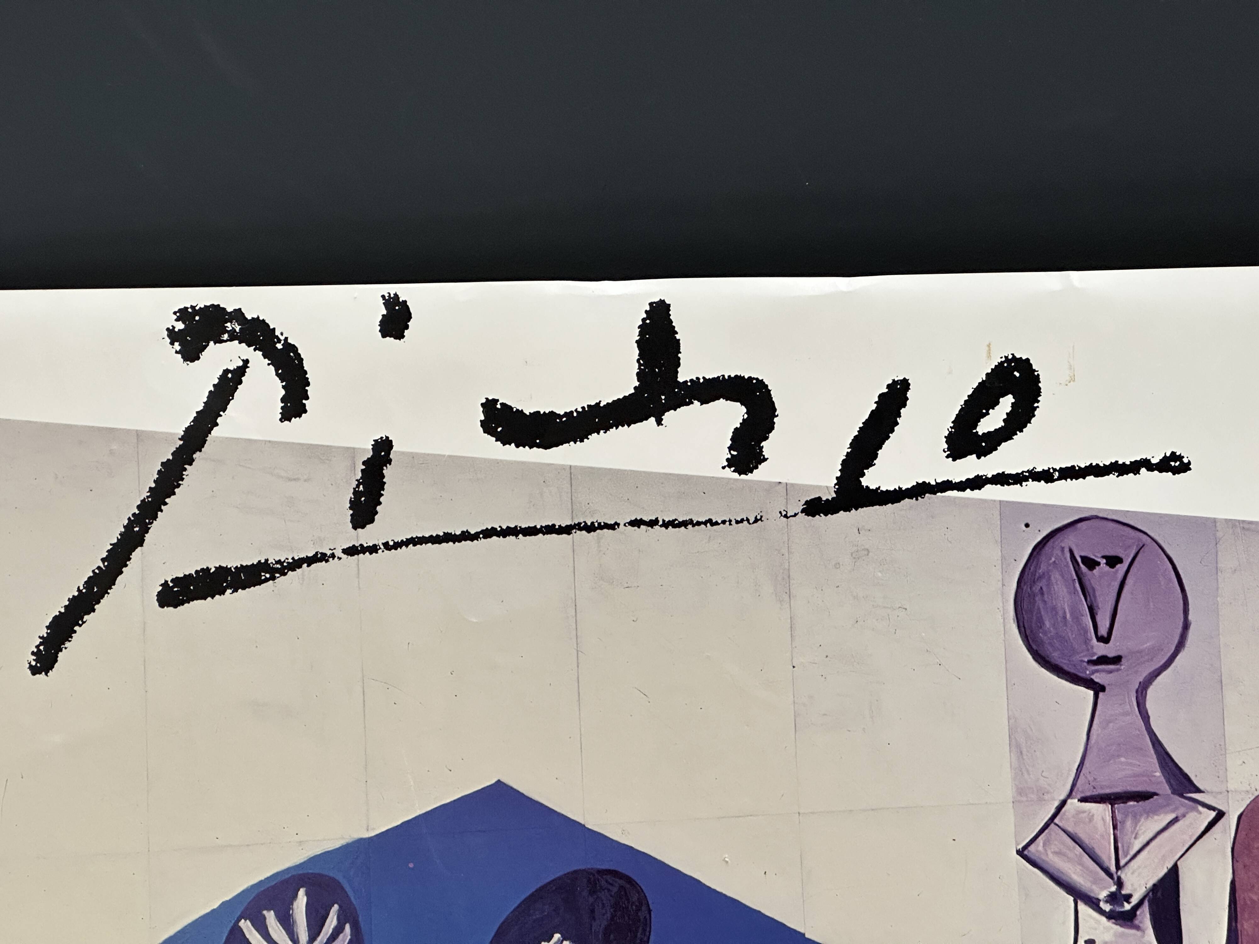 Affiche d'exposition 1981 « pablo picasso » unesco | Selency