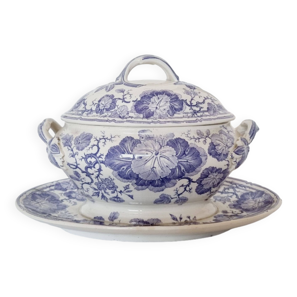 Saucière avec Couvercle ou Mostacero en Terre de Fer Sarreguemines U&C ...