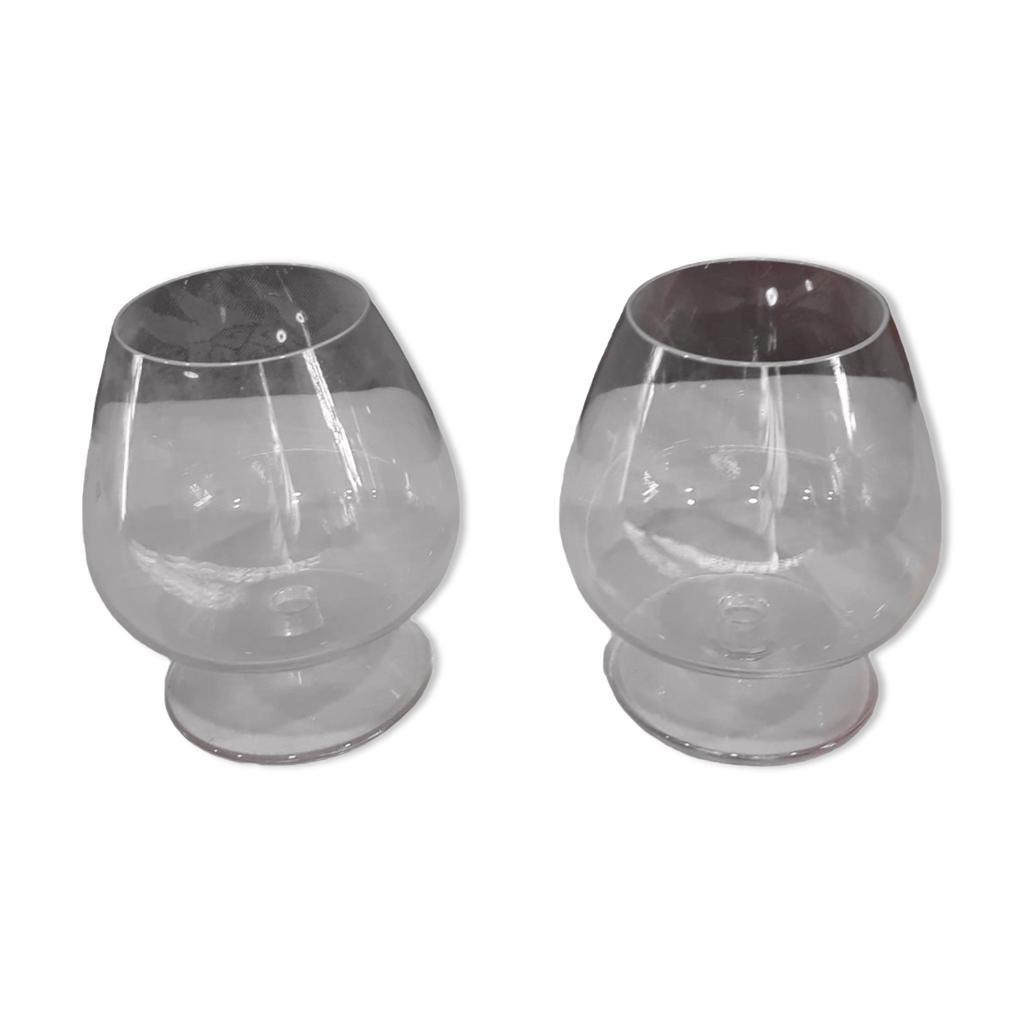 Deux verres à cognac en cristal " Cristal Saint Louis" | Selency