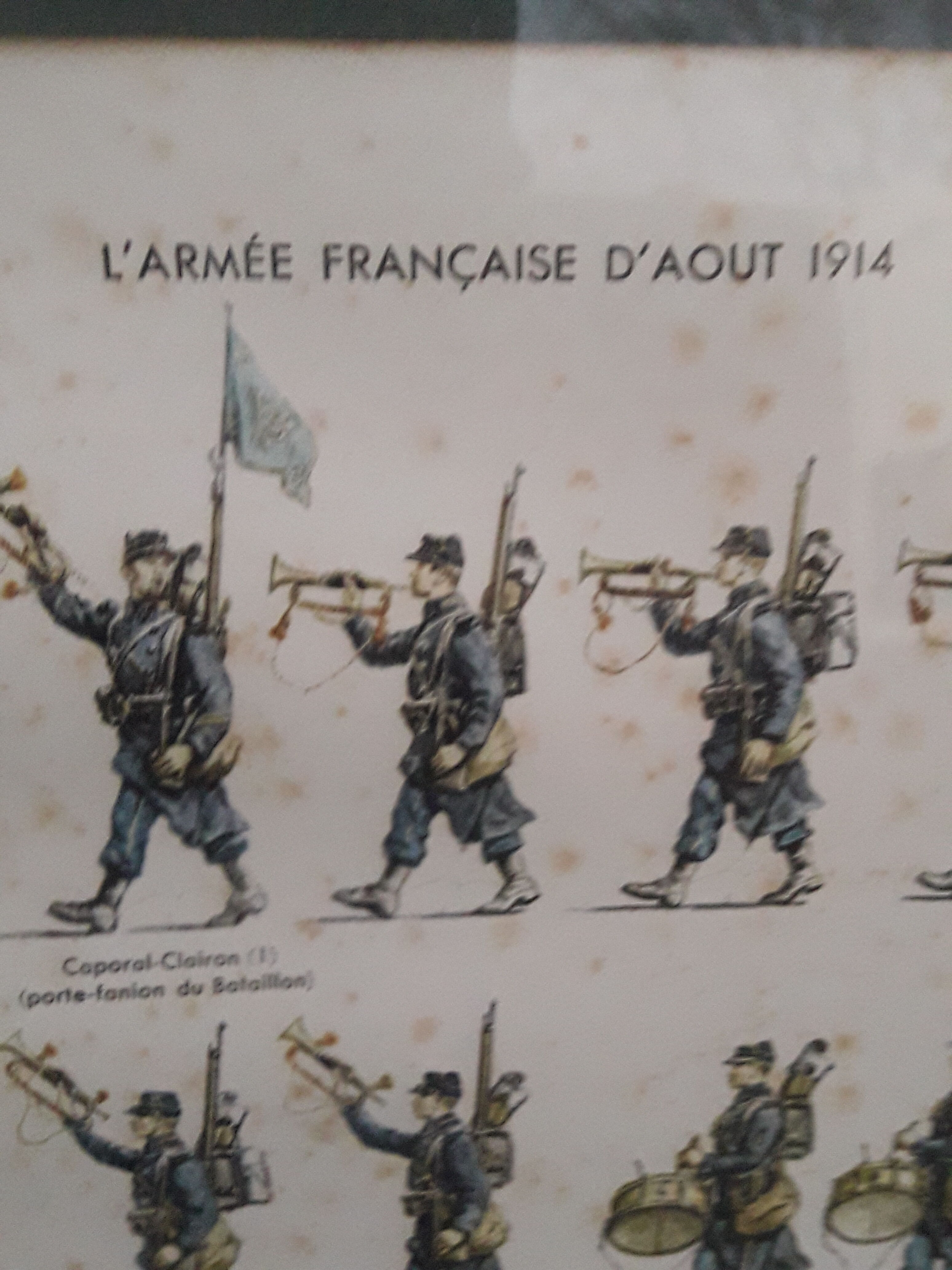 Affiche militaire de Jean Augé l'armée française d'août 1914 les ...
