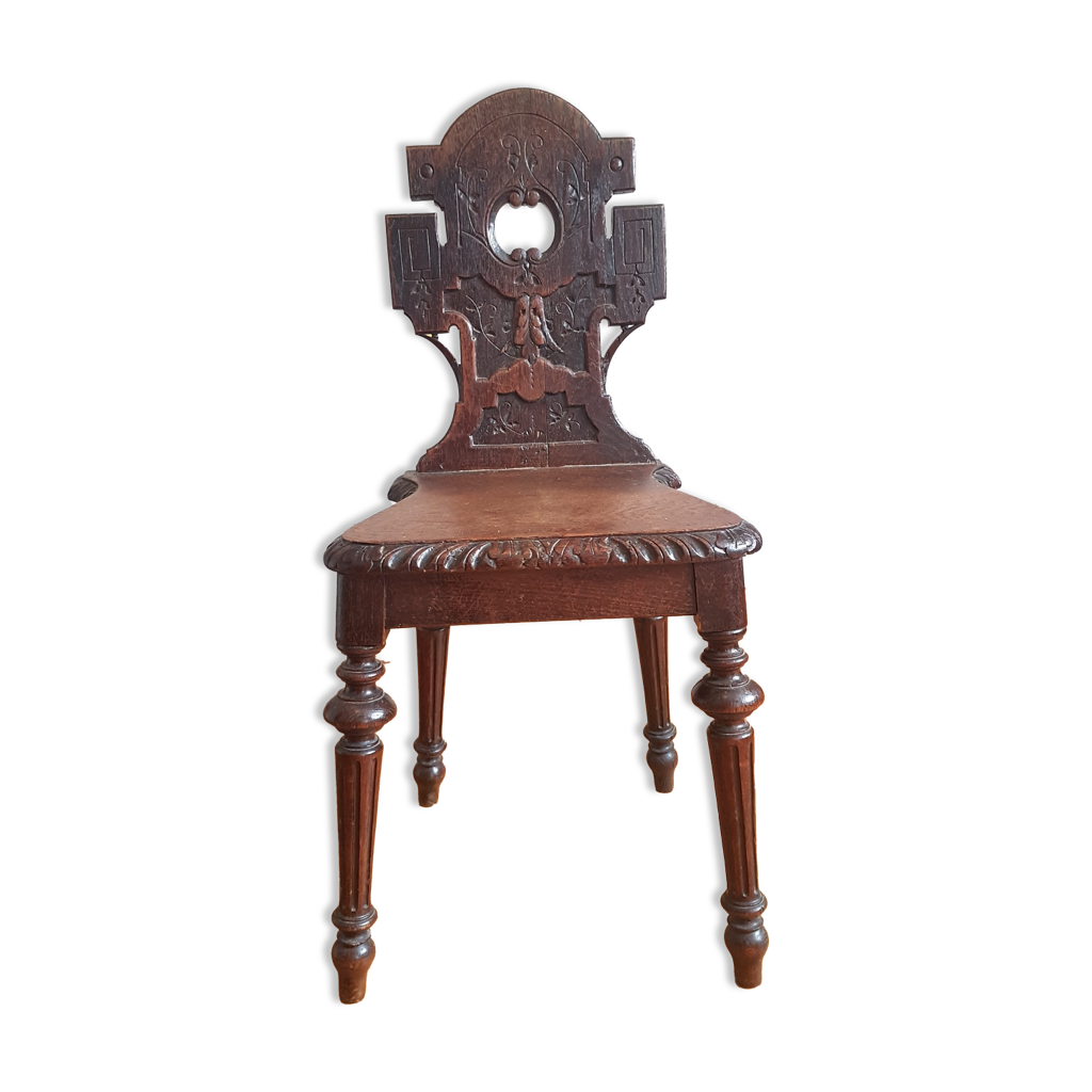 Chaise musicale sculptée forêt noire | Selency