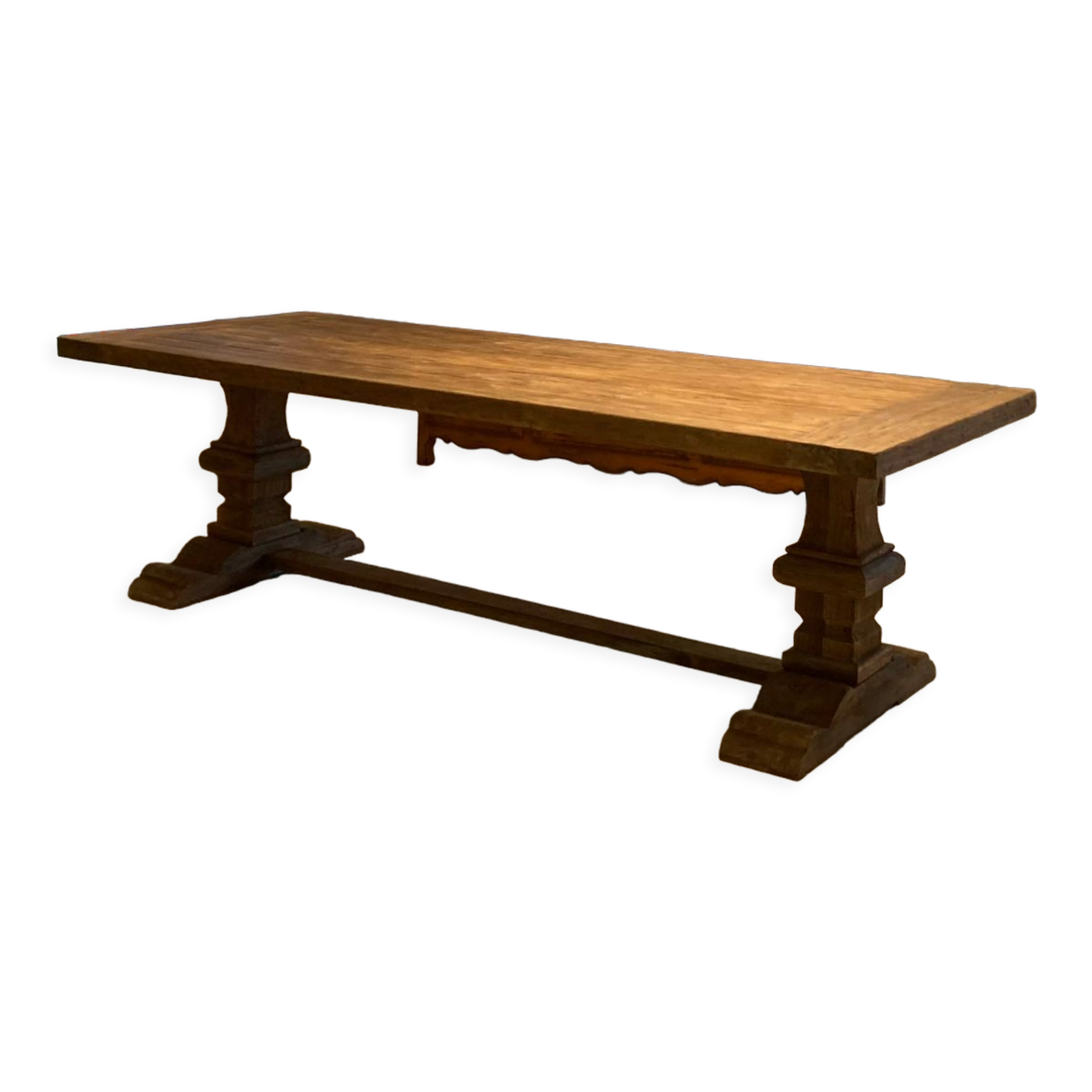Table monastère en chêne massif 240 x 100 cm | Selency