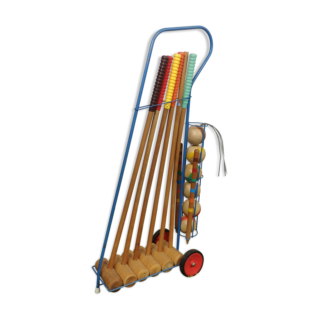 Vintage croquet game with trolley | Selency
