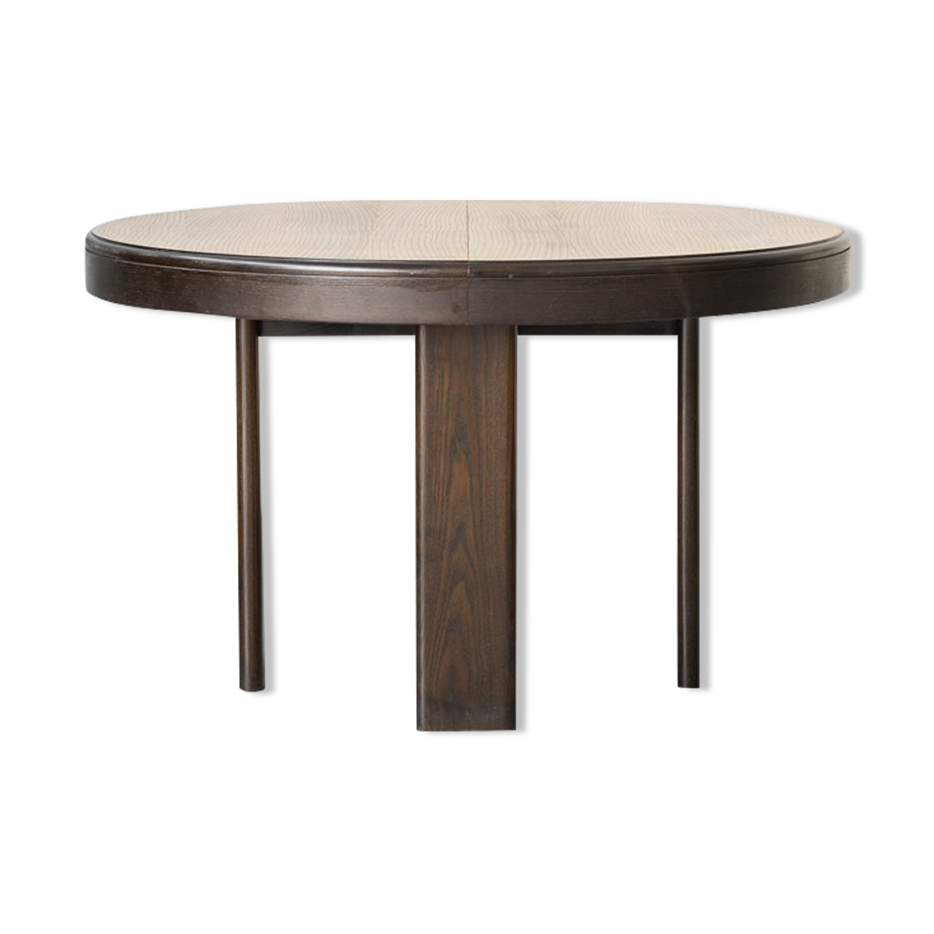 Table à manger extensible 'ronde à ovale' par Pinuccio Borgonovo pour ...