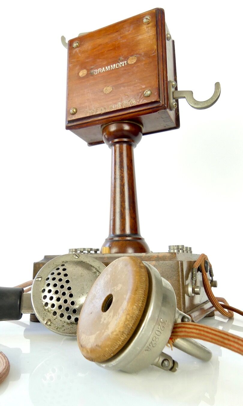 Téléphone Grammont Type 10 de 1922 - Appareil ancien de collection ...