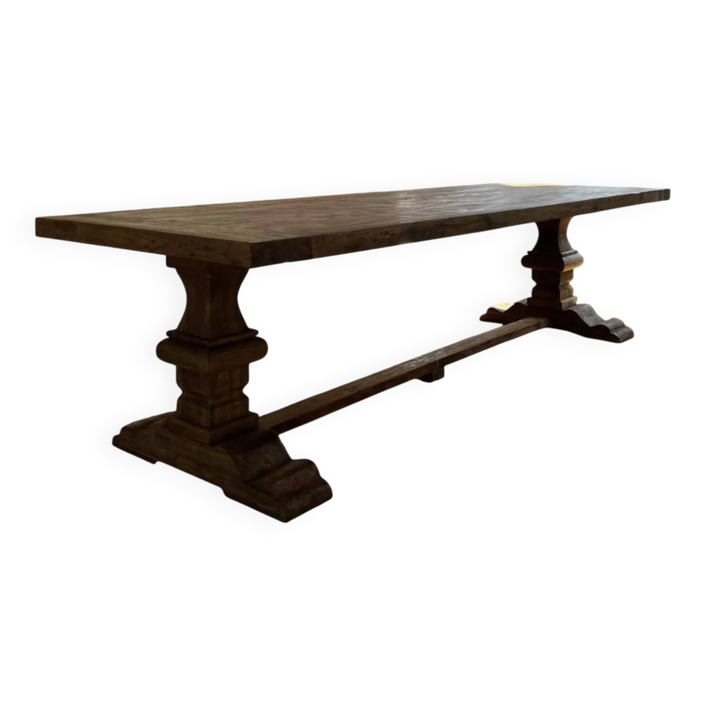 Table monastère spirito en chêne massif - longueur 200 cm | Selency
