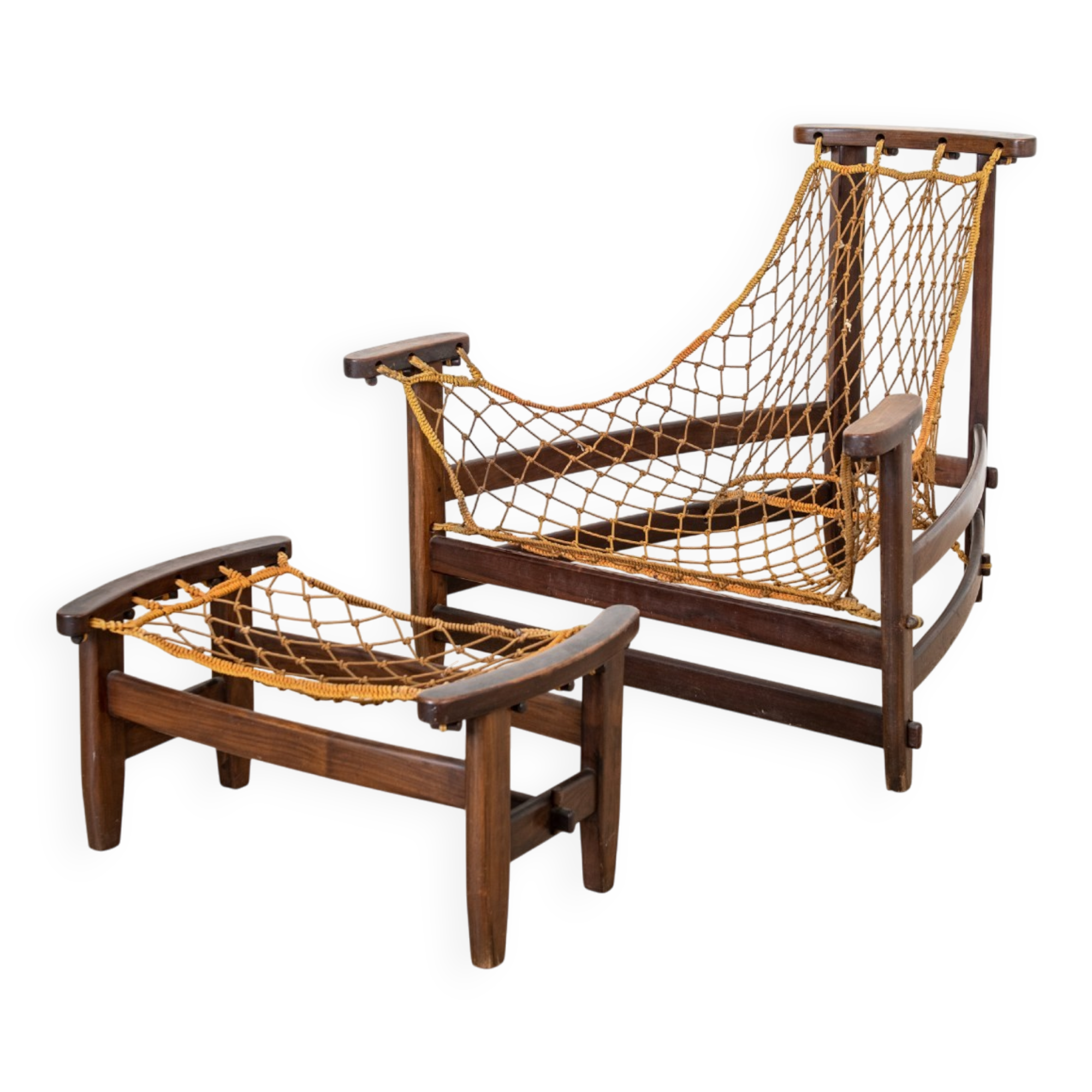 fauteuil "jacanda" et Ottomane par Jean Gillon, Brésil, 1960s | Selency