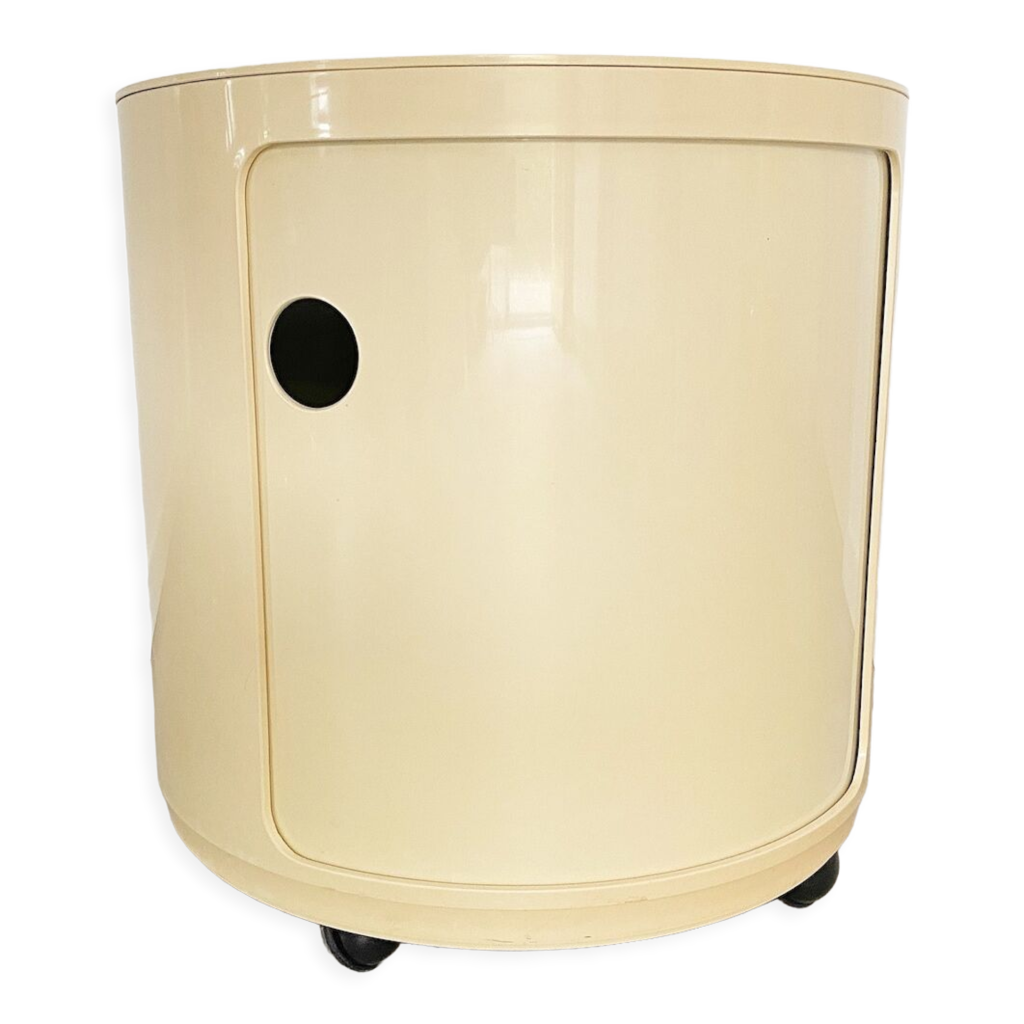 Chevet Componibili rond vintage conçu par Anna Castelli, Kartell | Selency