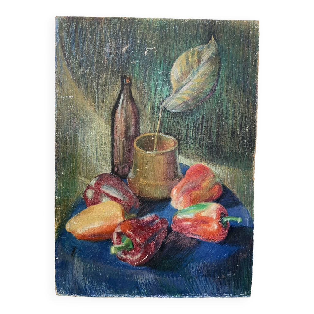 Nature morte pastel grasses 1970 | Selency