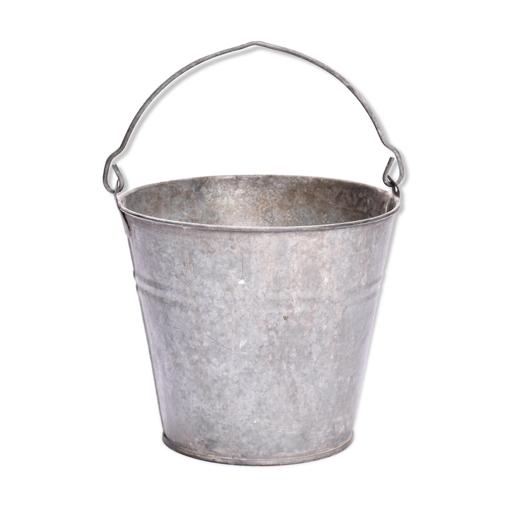 Seau en zinc vintage pot de fleurs en zinc | Selency