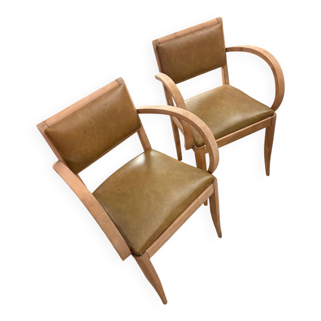 Paire de fauteuils bridge aerogommée | Selency