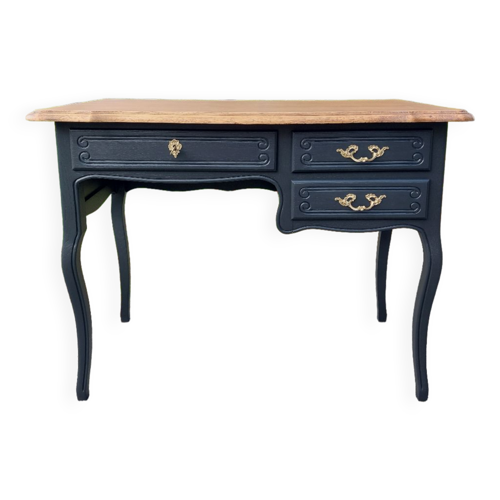 Bureau noir et bois | Selency