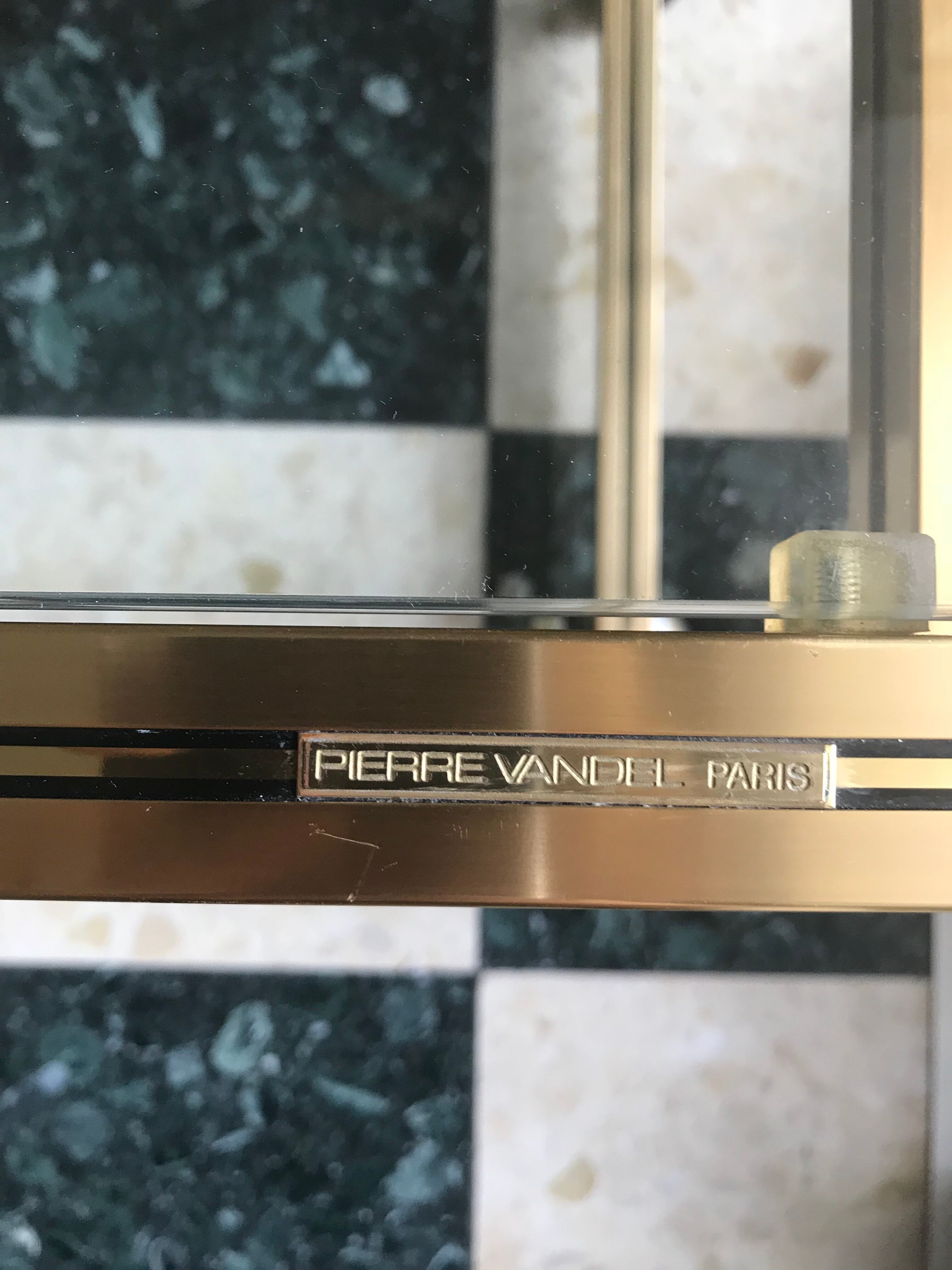 Console laiton massif Pierre Vandel 1970 | Selency