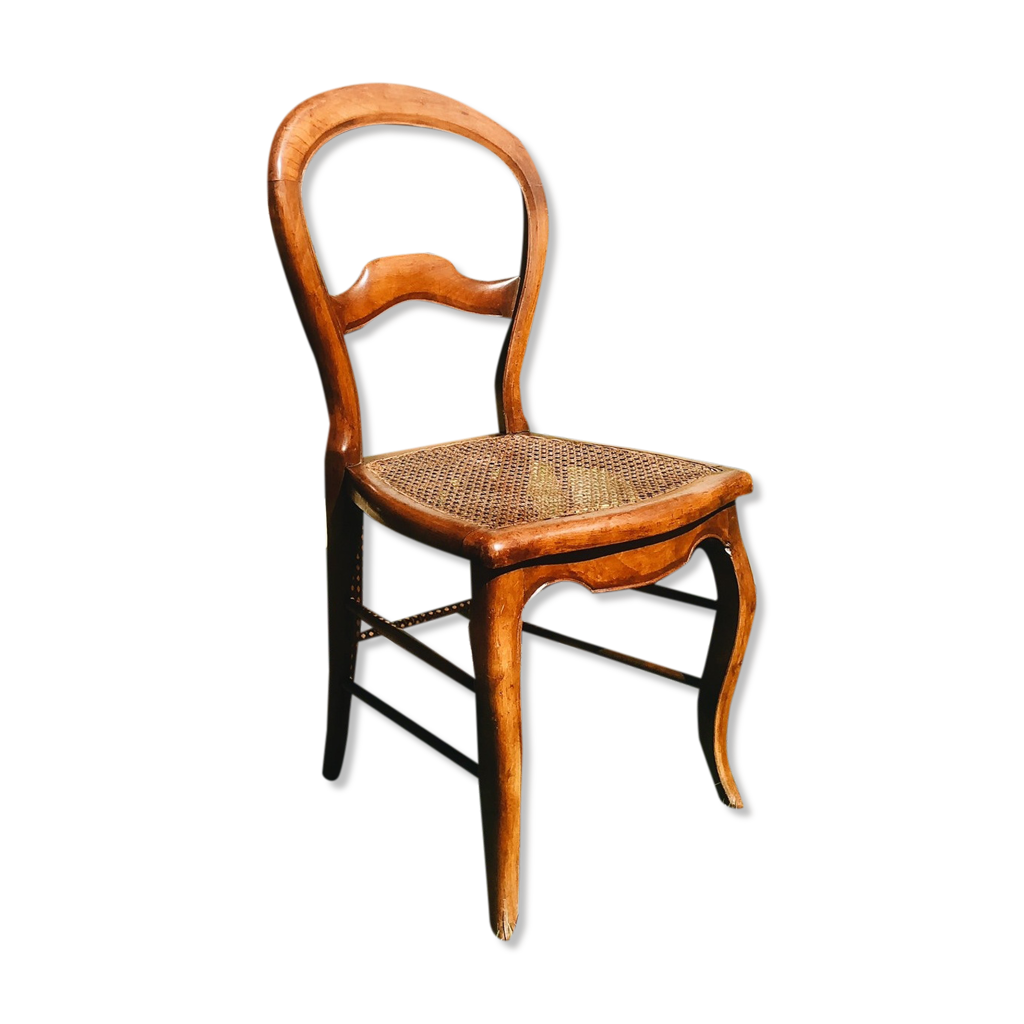 Chaise cannée style Louis Philippe | Selency