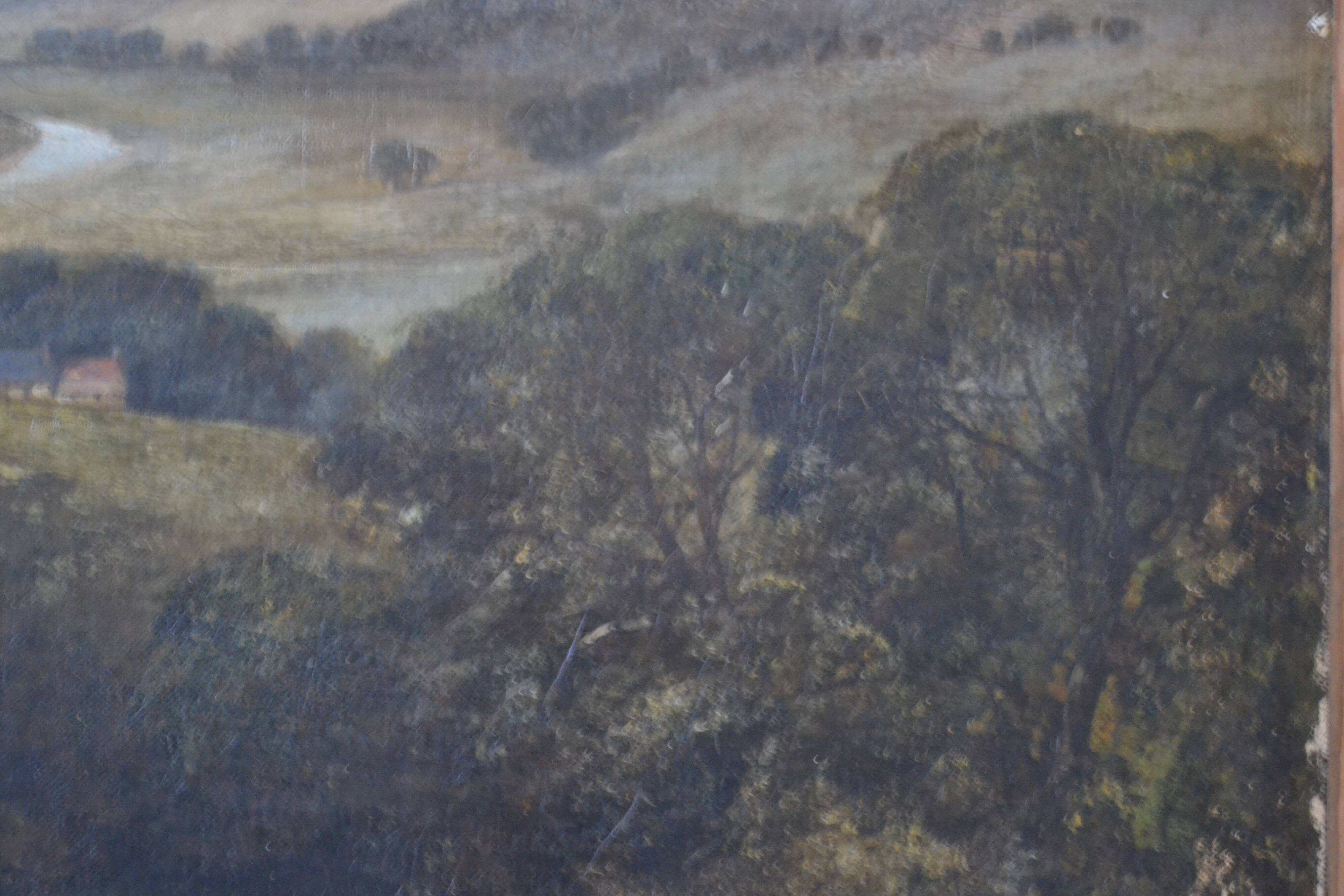 James Peel ( 1811-1906 ) Extensive view of Durham from Shincliffe Hill ...