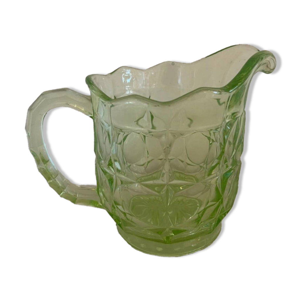 Pichet vert uranium 1930 | Selency