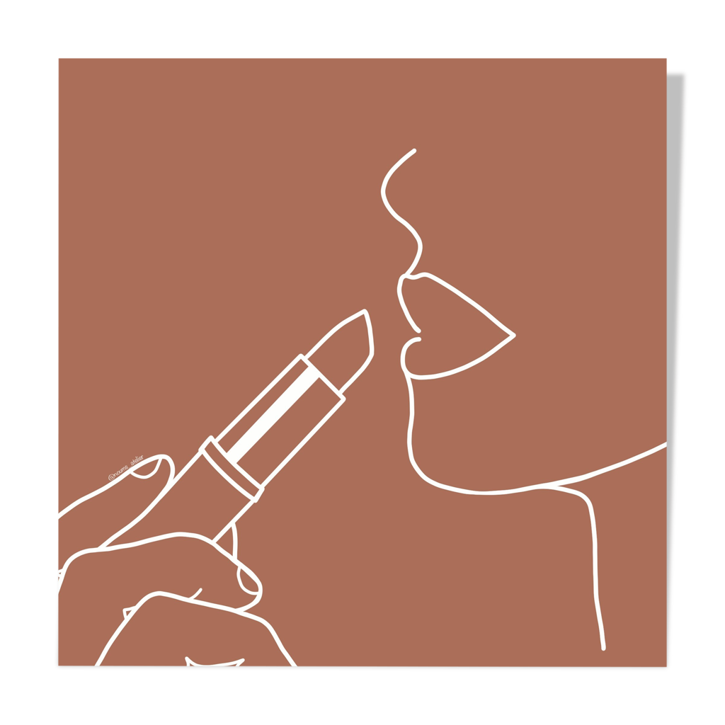 Illustration "Rouge à lèvre" par Noums Atelier | Selency