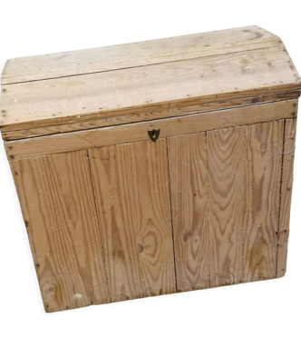 Coffre artisanal en pin massif | Selency