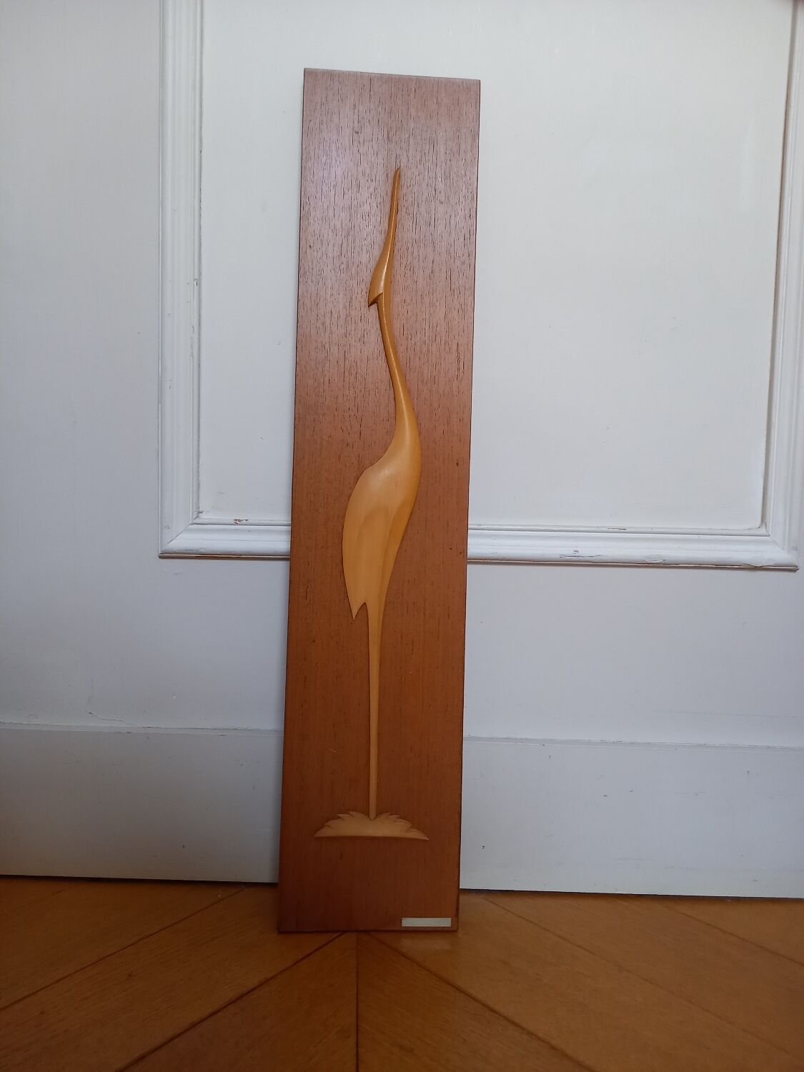 Tableau ibis en bois | Selency