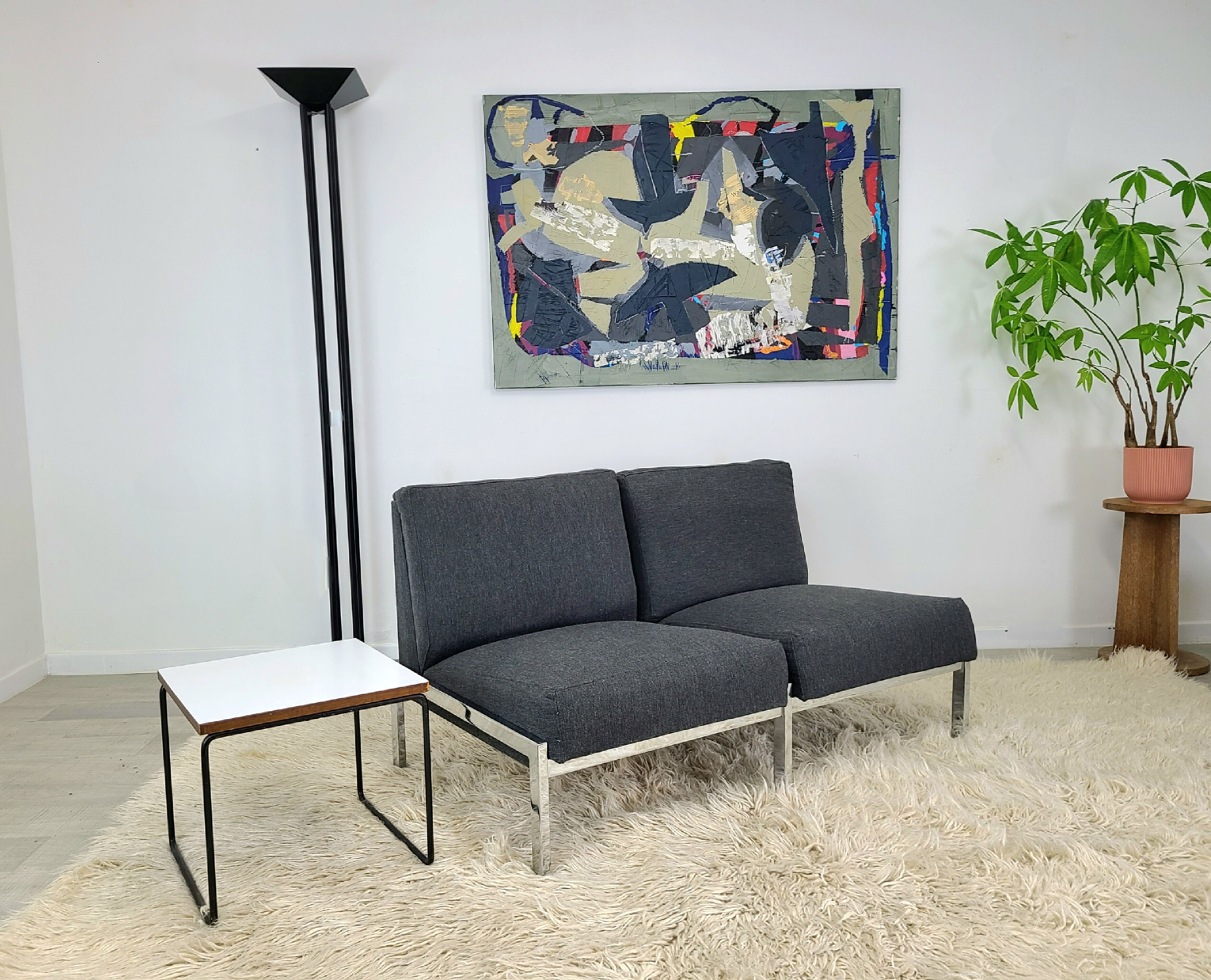 Banquette canapé Airborne Design Joseph André Motte édition 1960 ...