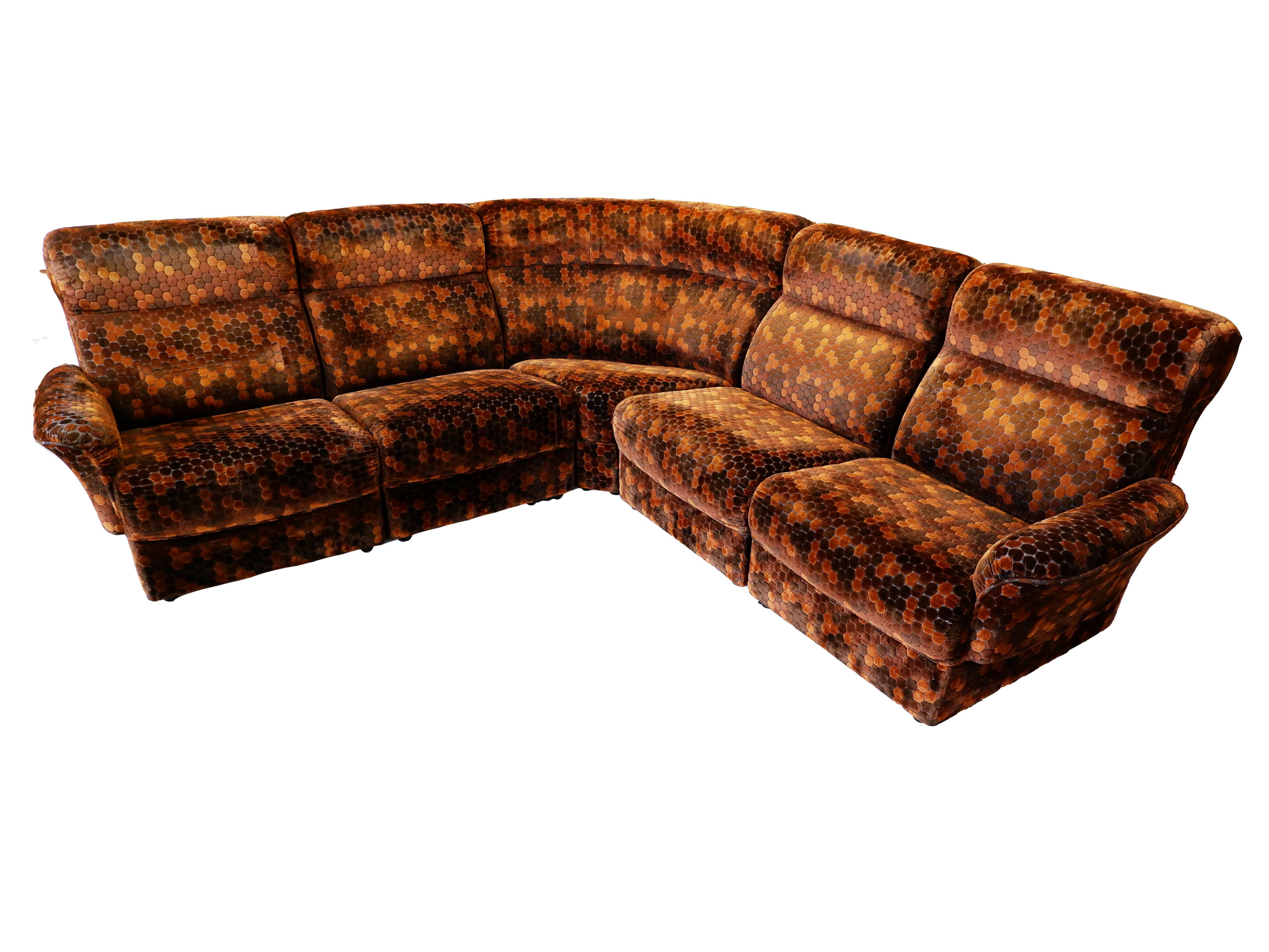 Canapé d'angle modulable vintage, 1970 | Selency